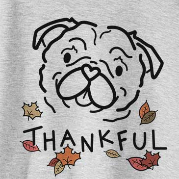 Thankful Pip the Pug – Inkopious