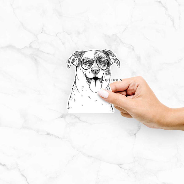 Archer the Shepherd Mix - Decal Sticker - Inkopious