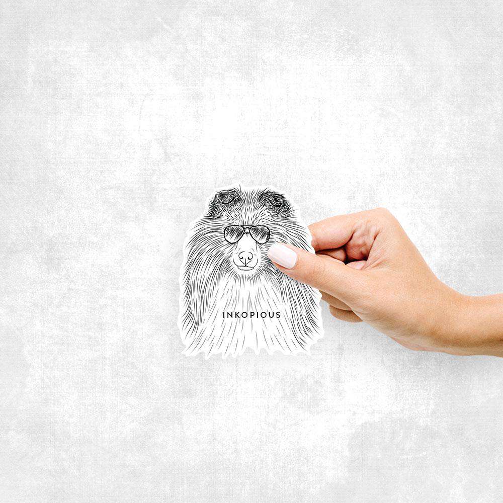 Sheldon the Shetland Sheepdog - Decal Sticker - Inkopious