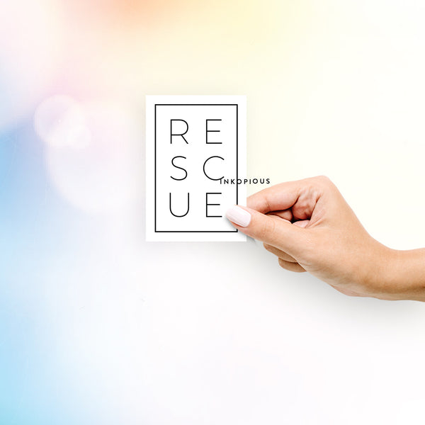 Rescue Boxed - Decal Sticker - Inkopious