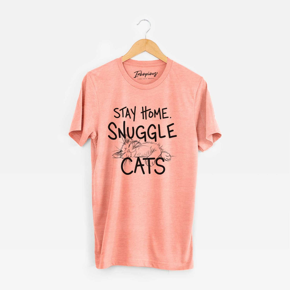 Stay Home Snuggle Cats Apparel | Cat Lover Clothing - Inkopious